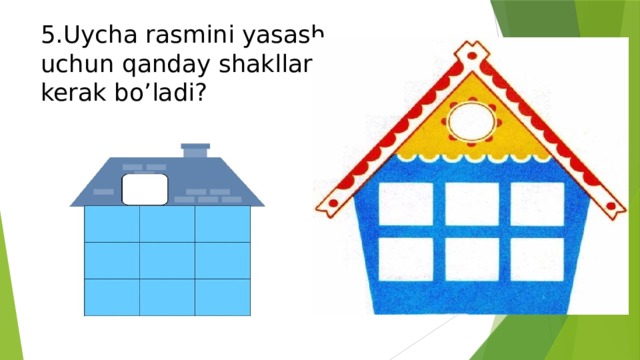 “Geometrik shakllar:kvadrat,to’g’ri to’rtburchak, uchburchak, doira va ...